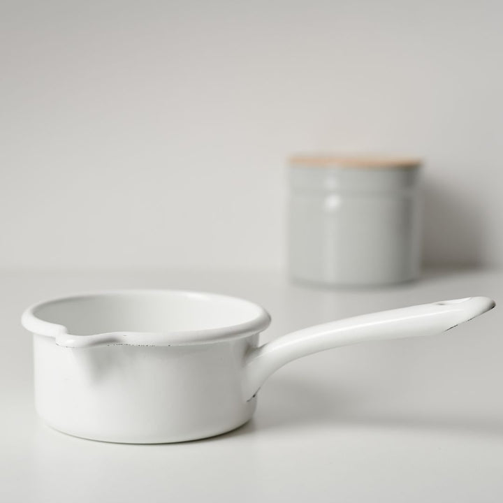 Riess Enamel Saucepan with Spout - Simple Beautiful Things